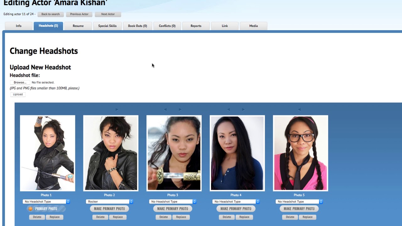 How to Manage Talent Profile Information - Casting Frontier